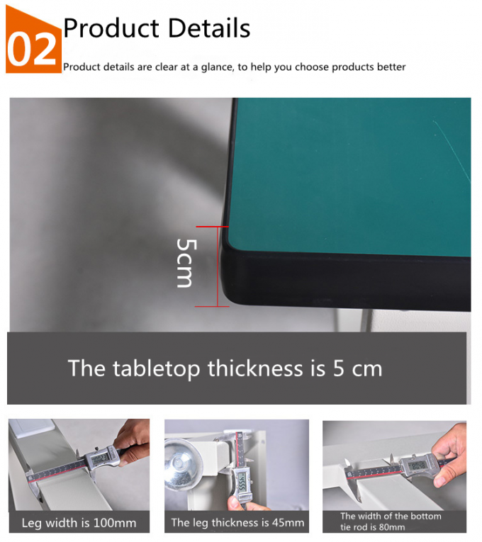 Meja Kerja Dada Alat Garasi Anti Statis Industri 1.2mm